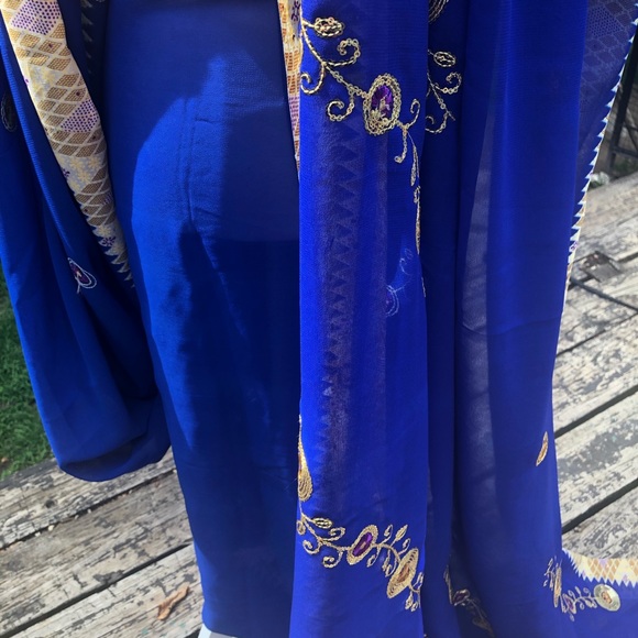 Dresses | Royal Blue Sari | Poshmark